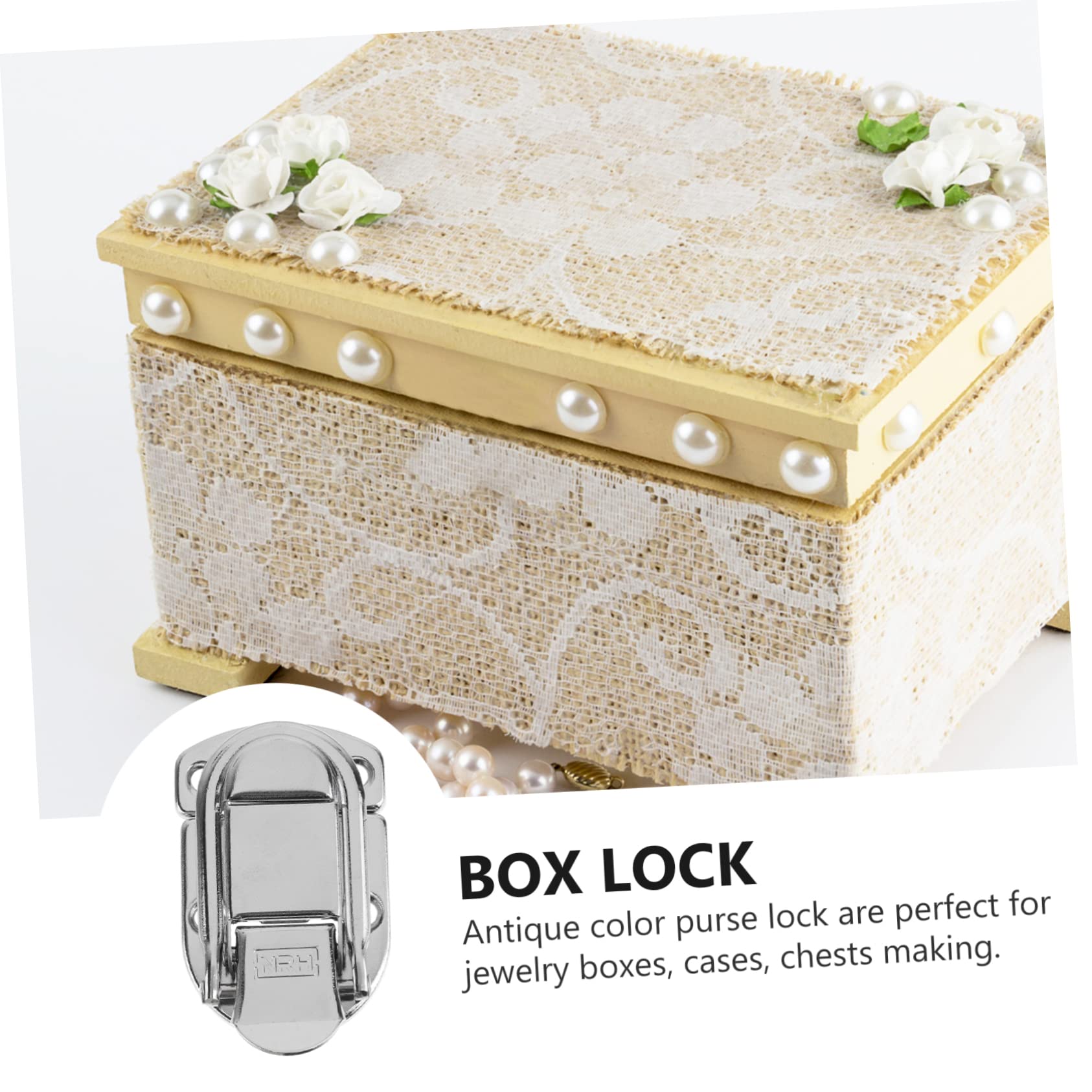 UKCOCO Case Buckle 3pcs Safety Door Lock Catch Iron Hardware Accessories Toolbox Clasp Cabinet Locks Lock Closure Tool Toggle Lock Catch Catch Buckle Slide Bolt Cassette Gift Box Buckle