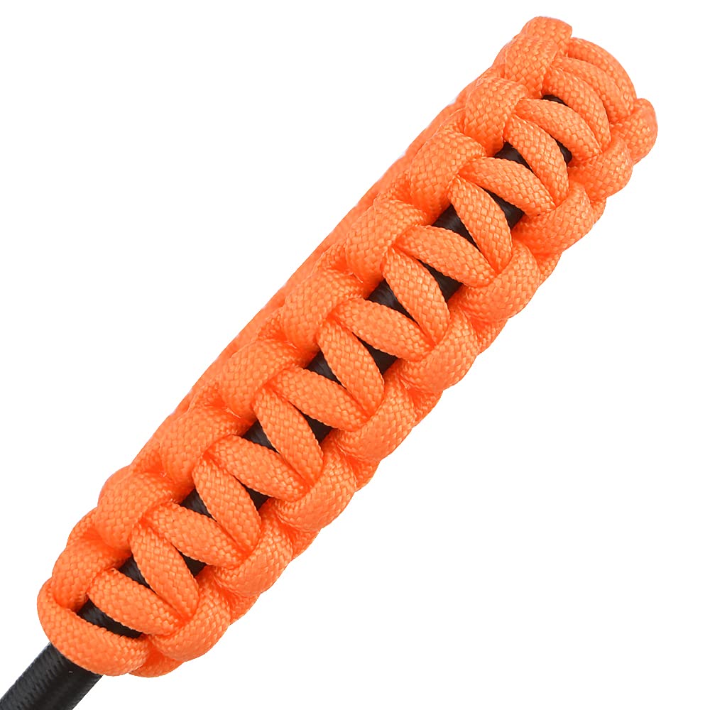 SHARROW Archery Bow Wrist Sling Hunting Wrist Sling Compound Bow Wrist Rope Target Hunting Accessory Band Strap Adjustable Braided Strap Rope (Orange)