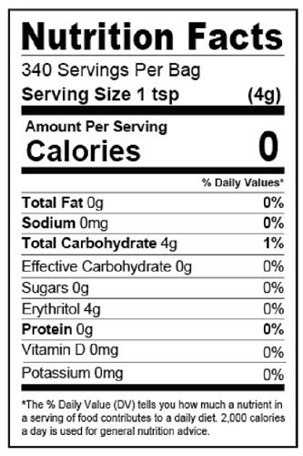 Sweet Nature Monk Fruit Golden Sweetener Non GMO Gluten Free Sugar Substitute Kosher 48 ounces (3 LB)