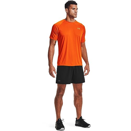 Under Armour Men's Woven 7-Inch Shorts, Black (001)/Pitch Gray, Small