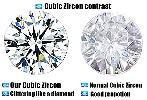 VPKJewelry 2.40 ct Real 925 Sterling Silver Wedding Engagement Crown 2 pc set Ring The best gifts for Women Ladies (7.5)