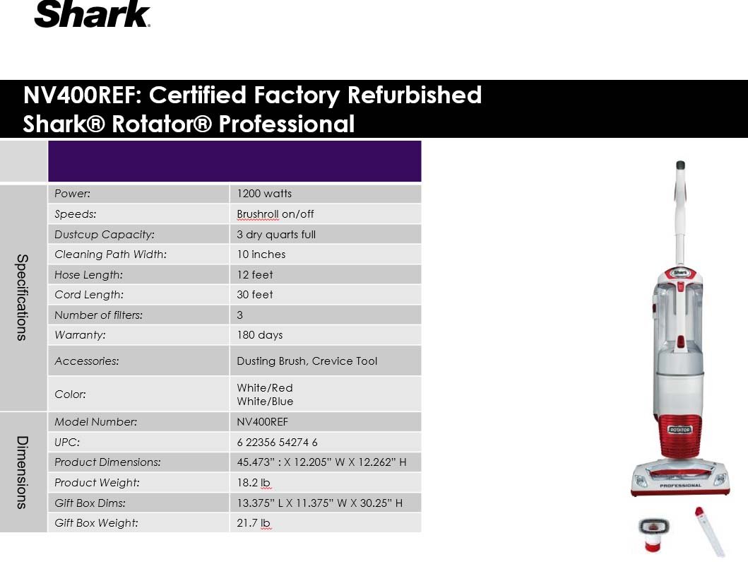 Shark Rotator Professional Swivel Steering, Various (Refurbished)