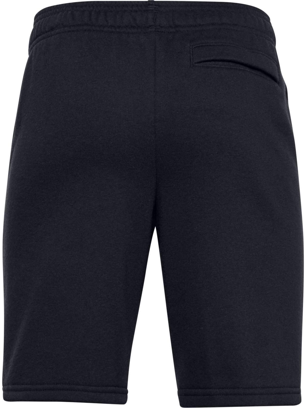 Under Armour Boys' Rival Fleece Logo 2 Shorts , Black (001)/Onyx White , Youth Medium