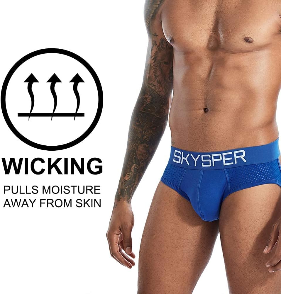 SKYSPER Men's Jockstrap Underwear Mesh Breathable Jock Strap