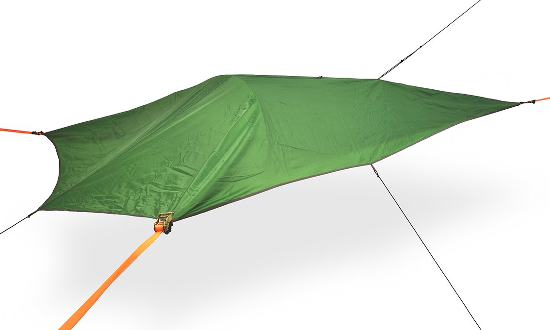 Tentsile UNA 1-Person Hammock Tree Tent - Ultralight, Waterproof for Solo Hiking, Camping, Backpacking - Forest Green, 120 kg/265 lbs