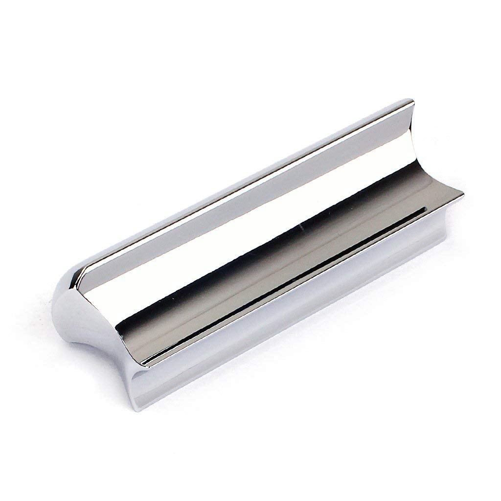 Timiy 2Pcs Silver Stainless Steel Hawaii Electric Guitar Guitar Bass Lap Slide Bar Stick Silver Tone