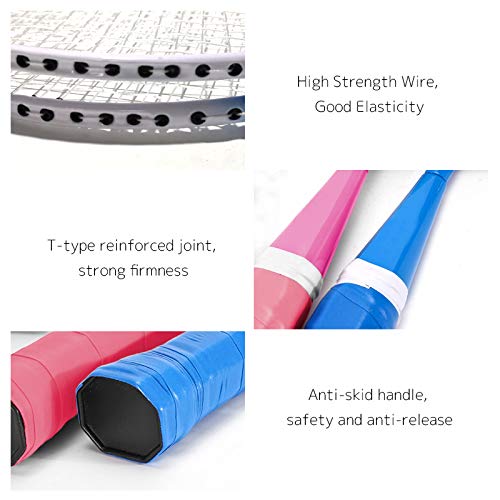 TINTON LIFE 1 Pair Badminton Racket for Children Indoor/Outdoor Sport Game(Blue)