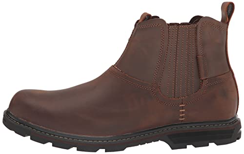 Skechers Men's Blaine Orsen Ankle Boot,Dark Brown,9.5 M US