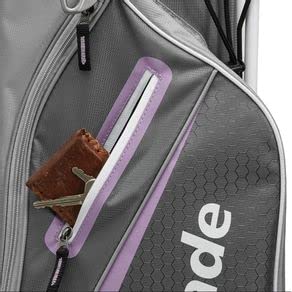 Taylormade Women's Select ST Cart Bag, Kalea, 14-Way top, Cool Gray, Lavender