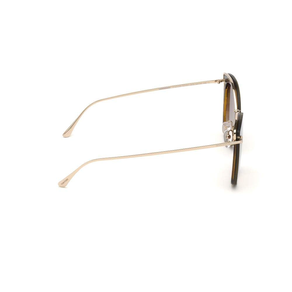 Tom Ford FT0657 52G Dark Havana Charlotte Cats Eyes Sunglasses Lens Category 3, 62-15-145