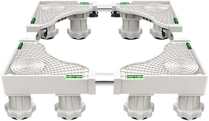 RatsCh Washing Machine Base Multi-Functional Adjustable Refrigerator Dryer Stand with 4/8/12 Legs Length/Width 48-72cm Washer Pedestals & Frames Anti Vibration Mute Height 11-13cm (Size : 8Legs)