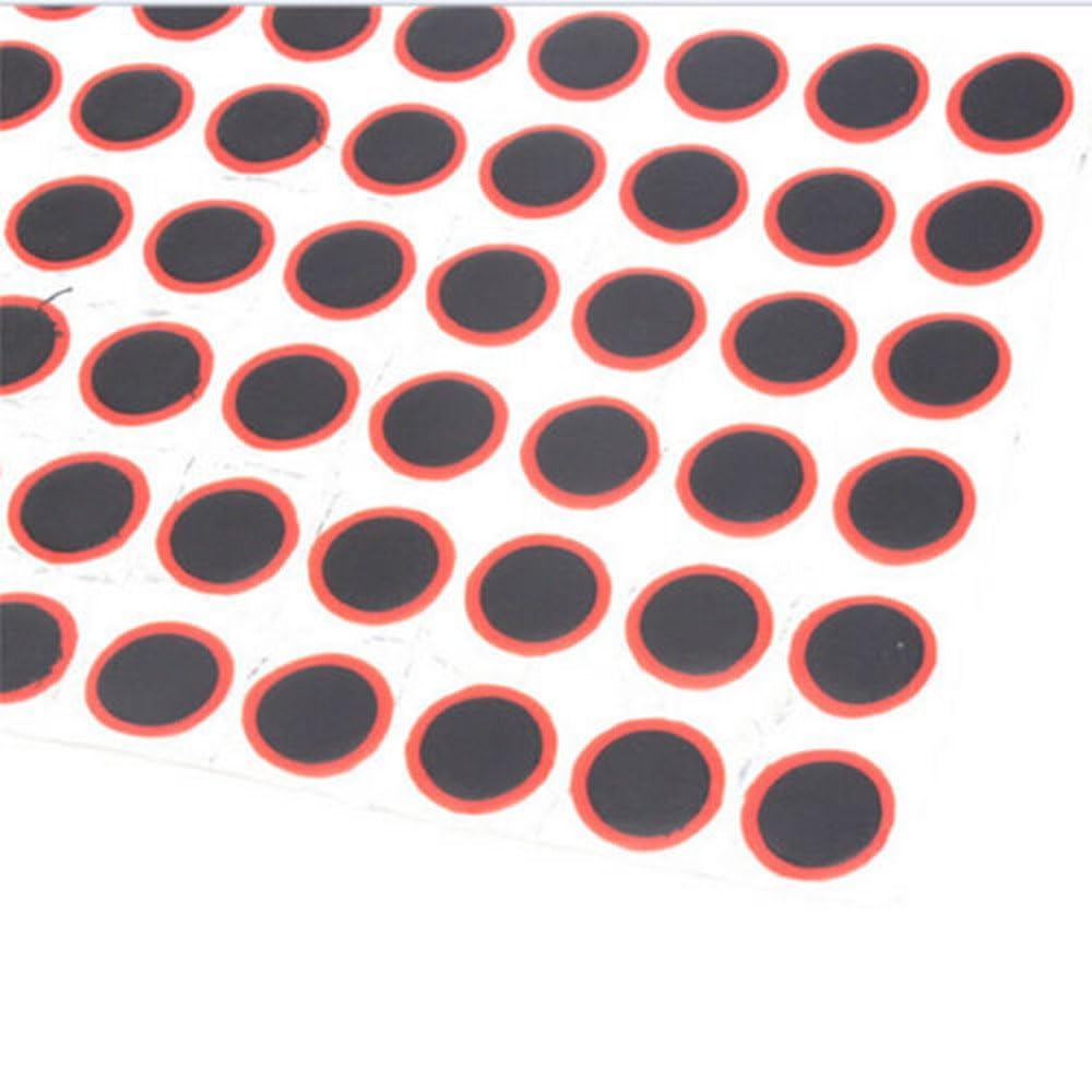 WSERE 96 Pieces Rubber Bike Tire Patch Bicycle Tyre Tires Patches Patching Repair Kit Heavy Duty, Simple Operation and High Efficiency