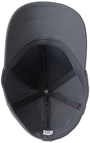 Under Armour Men's Iso-Chill Armourvent Fitted Cap , Pitch Gray (012)/Black , Large/X-Large