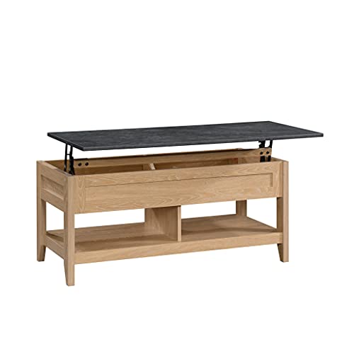 Sauder August Hill Lift-top Coffee Table, L: 43.15" x W: 19.45" x H: 18.82", Dover Oak Finish