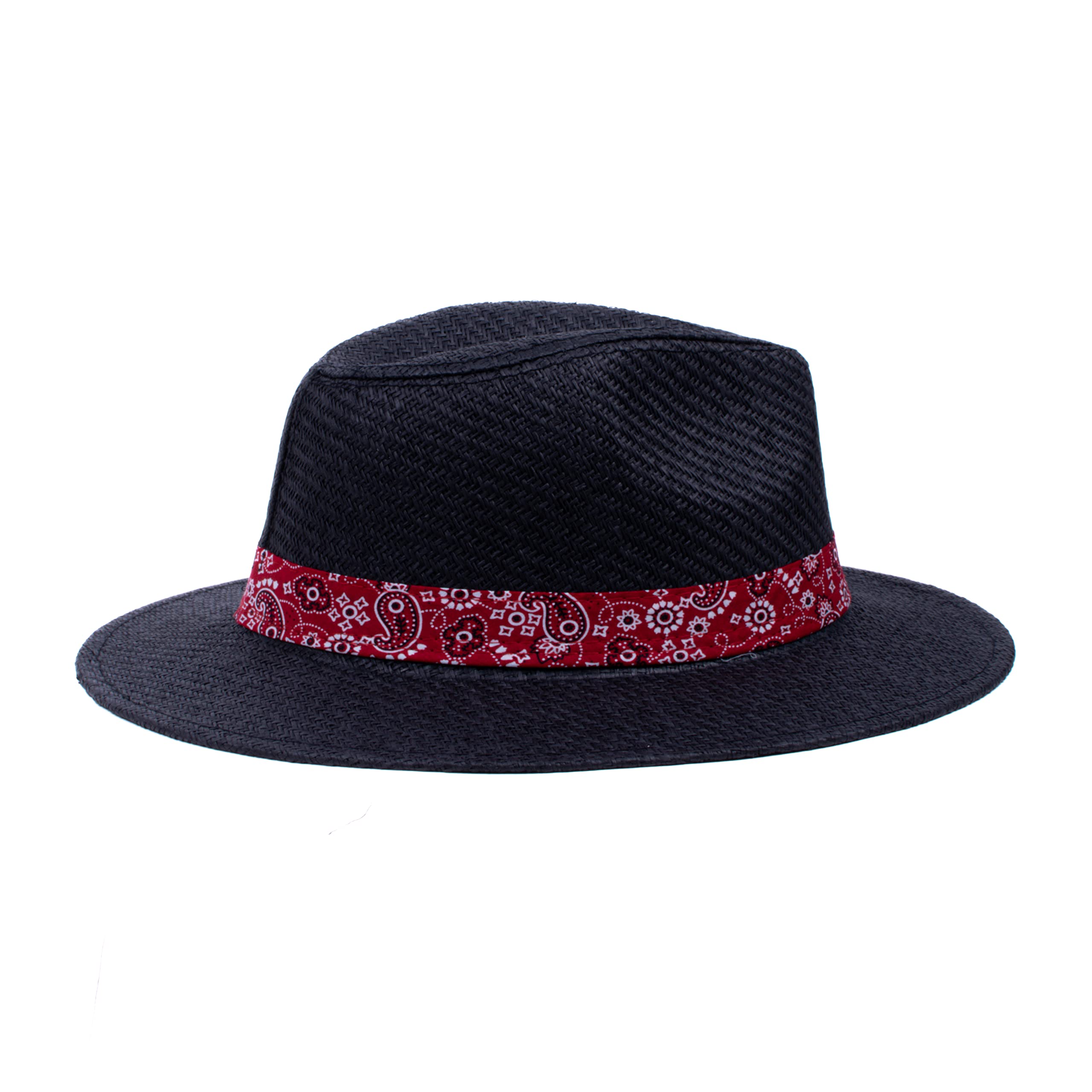 WESTEND Unisex Summer Wide Brim Fedora - Hats for Men & Women + Panama Hats & Straw Hats
