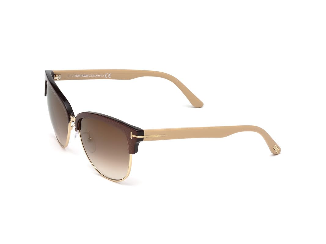 Tom Ford Women's Fany Sunglasses in Dark Brown FT0368 50G 59