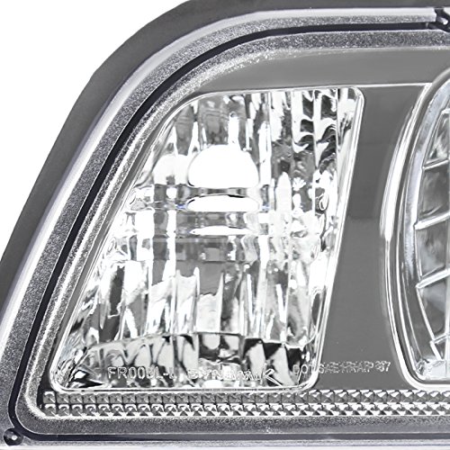 Spec-D Tuning 2LCLH-MST87-RS Ford Mustang Lx Gt Headlights W/Corner Lamps 1Pc. Chrome