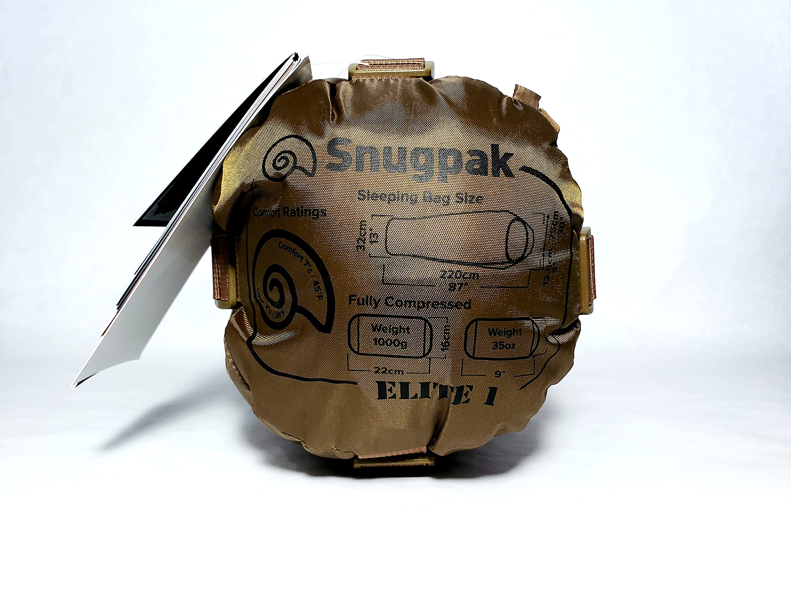 Snugpak Softie Elite 1 Sleeping Bag, 47 Degree, Expanda Panel System for Extra Space, Coyote