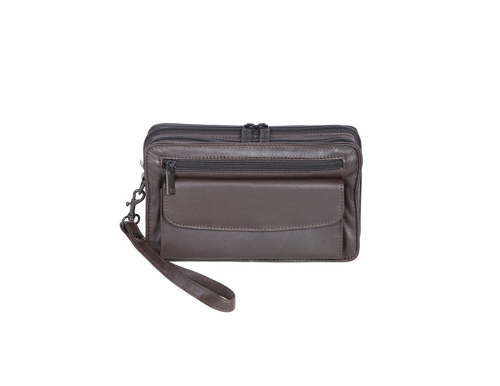 Scully Men's Vinnie Personal Organizer Bag Brown One Size