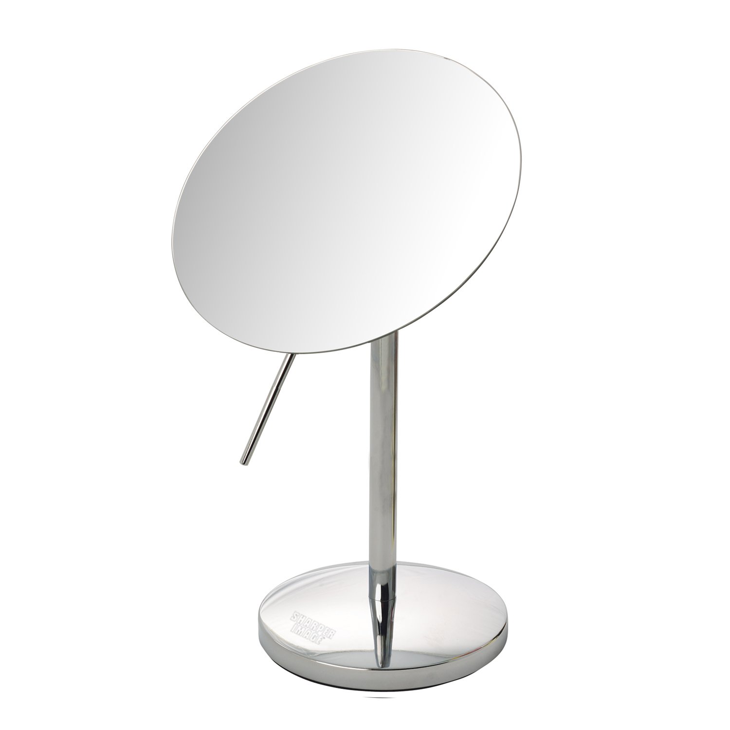 Sharper Image JRT585C 7.5-inch Slimline Tabletop 5x Magnification Vanity Mirror, Chrome