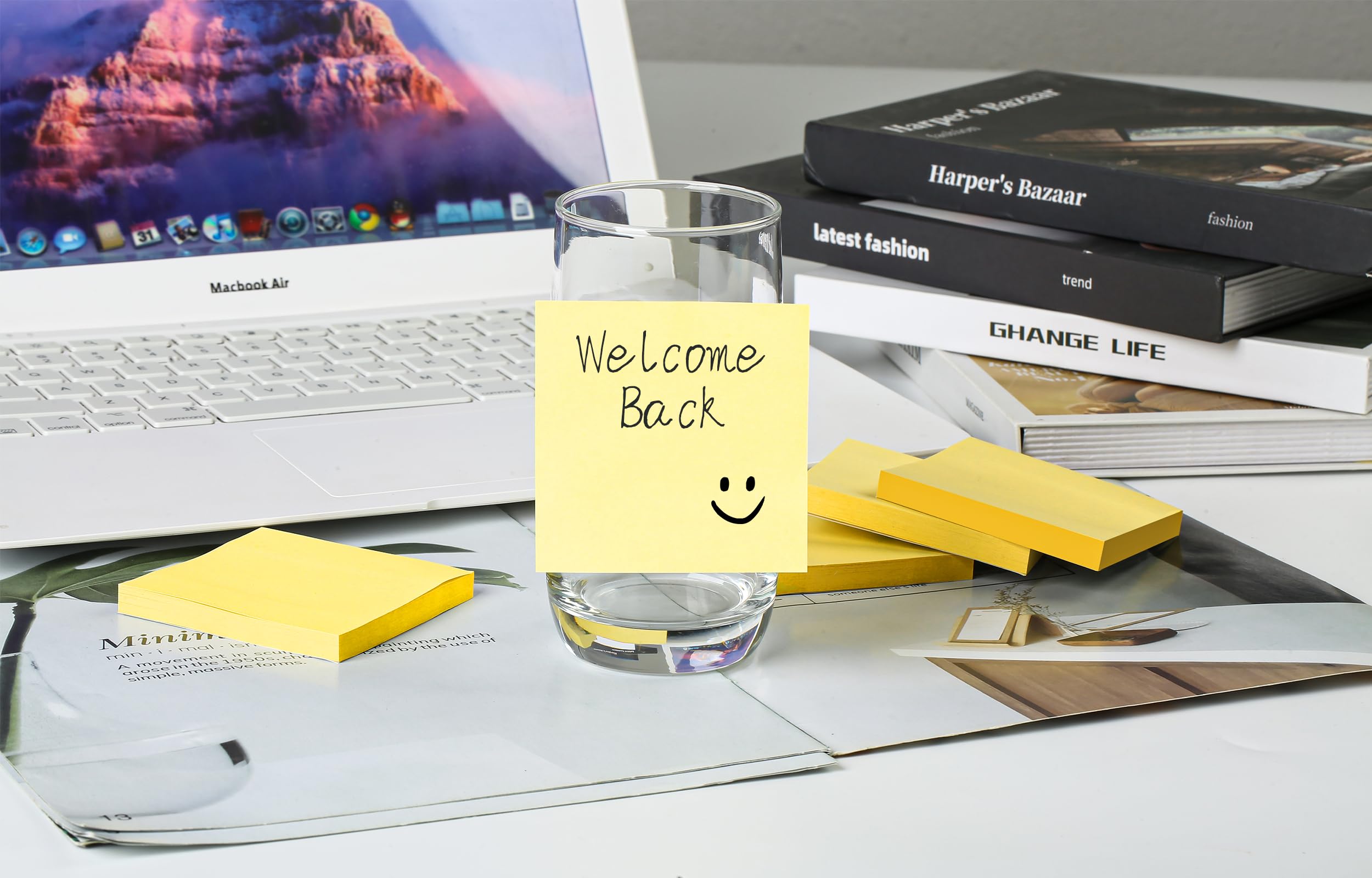 Sticky Notes 3x3 in, 8 Pads, Bright Colors Strong Adhesive Post, Suitable for School, Home, Office, Clean Removal, 70 Sheets/pad