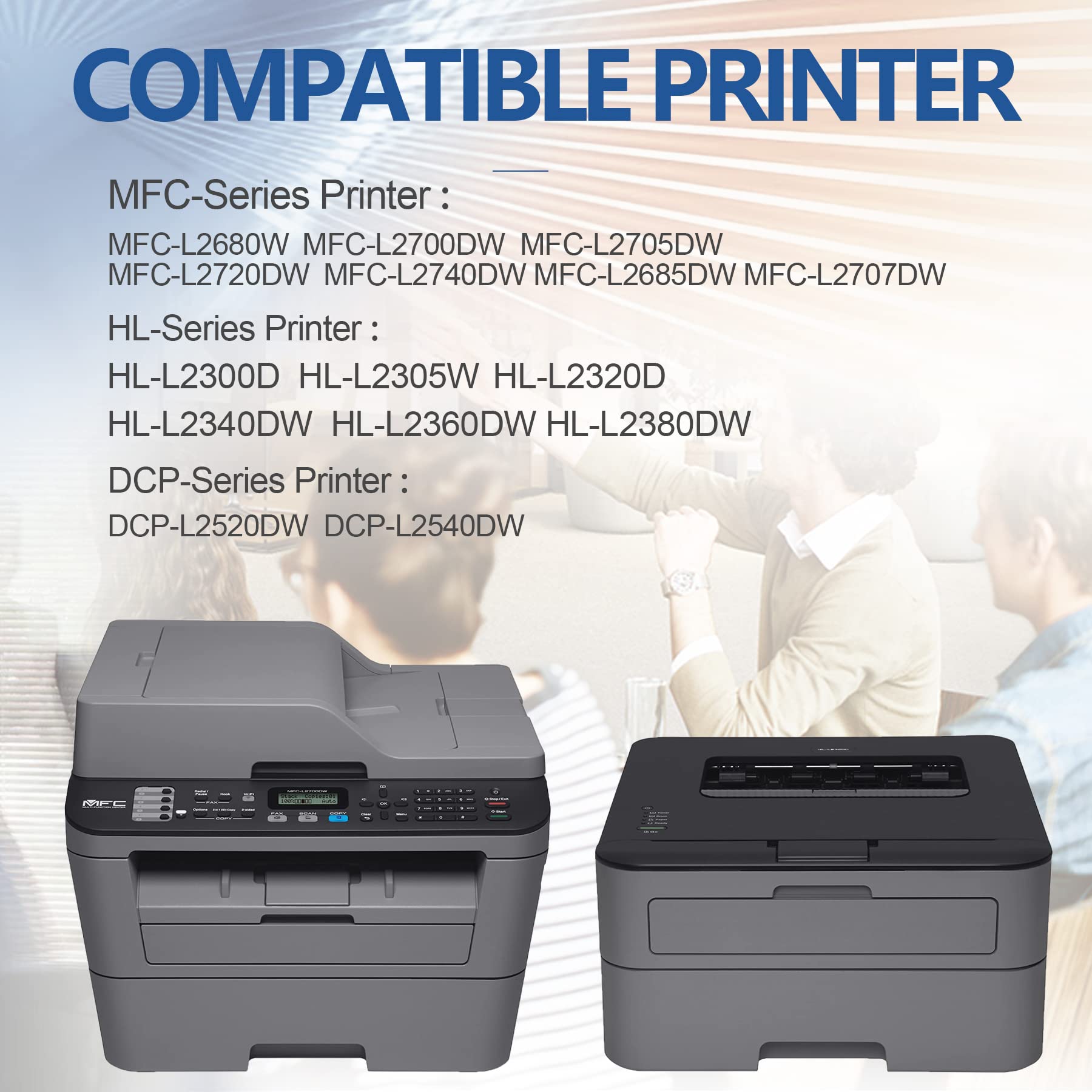 Toner Cartridge Replacement for Brother TN660 TN-660 TN630 TN-630 High Yield Used for MFC-L2700DW MFC-L2720DW; HL-L2305W HL-L2300D HL-L2340DW HL-L2380DW; DCP-L2540DW Series Printer- 3 Pack