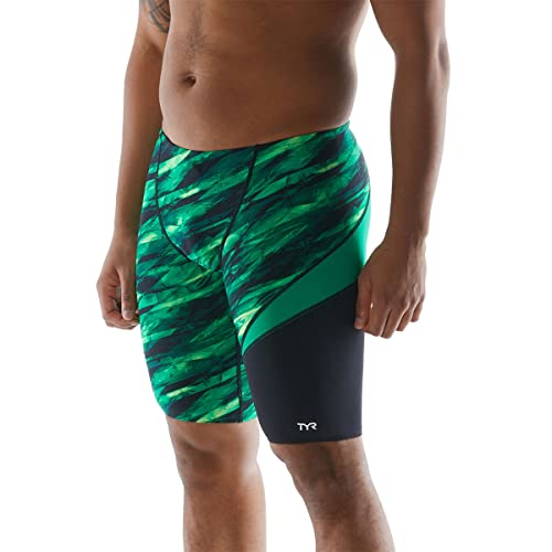 TYR SPORT Men's Standard VITRIC Jammer, Green, 24