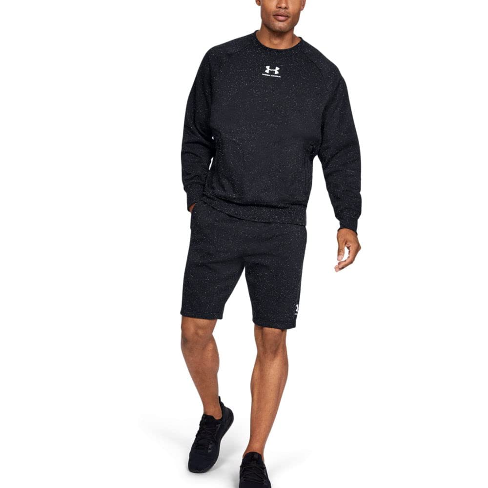 Under Armour Men's UA Speckled Fleece Shorts MD Black
