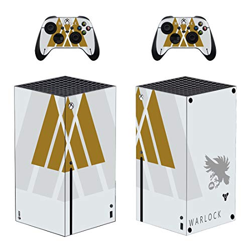 X-box-Series-X Skin Set Vinyl Decal Skin Stickers Protective for X-box-Series-X Console Kinect 2 Controllers - Destiny 2 (only fit X-box-Series-X )