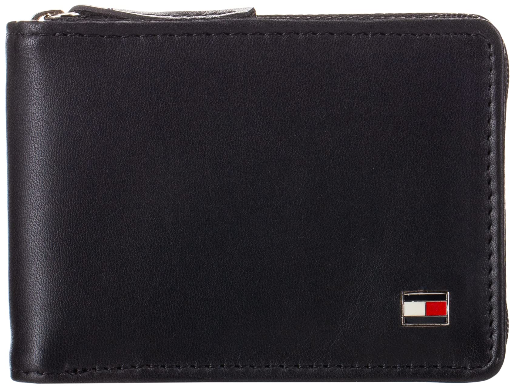 Tommy Hilfiger Men's Genuine Leather Slim Ziparound Wallet