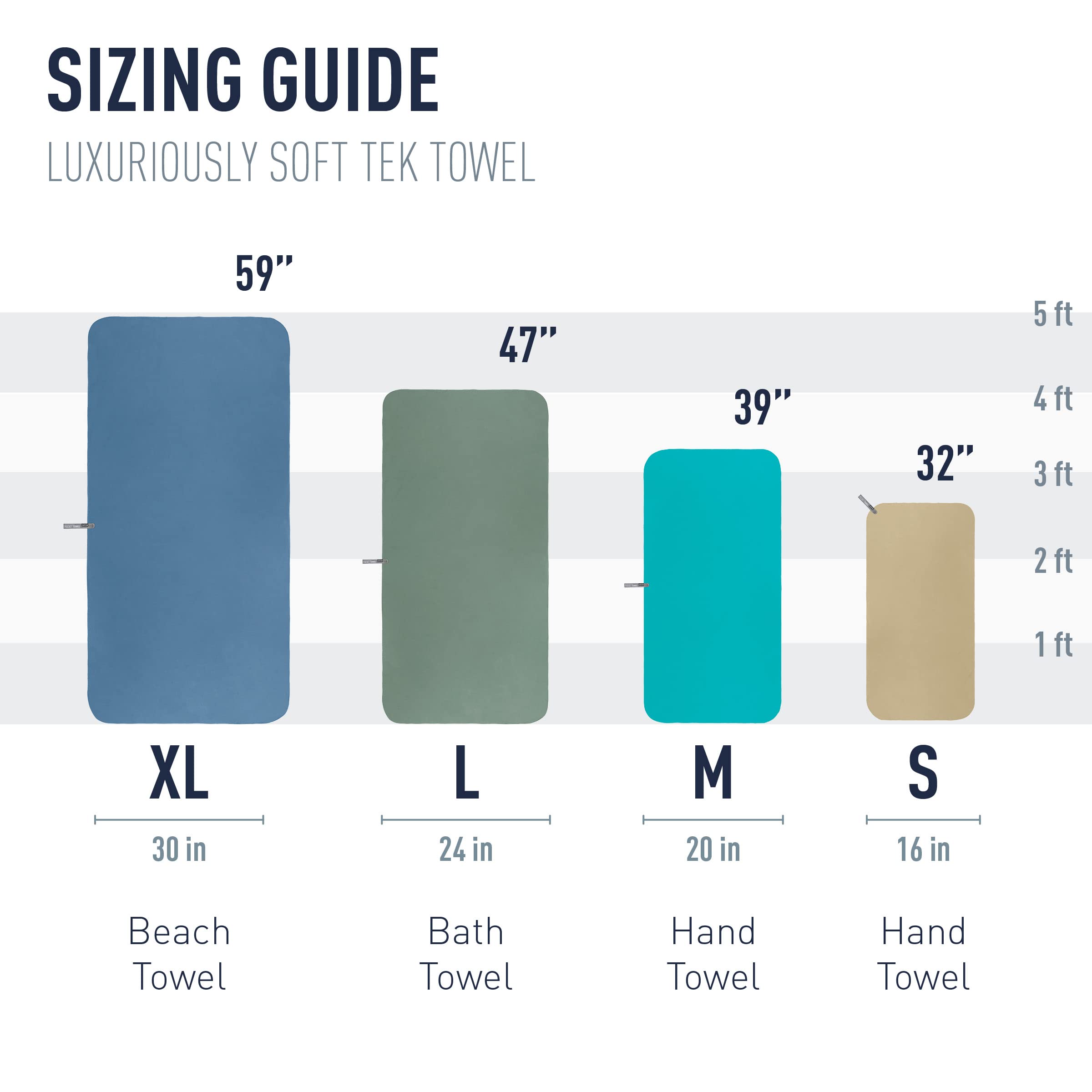 Sea to Summit Tek Towel, Plush Camping and Travel Towel, Medium/Dish Towel, Orange