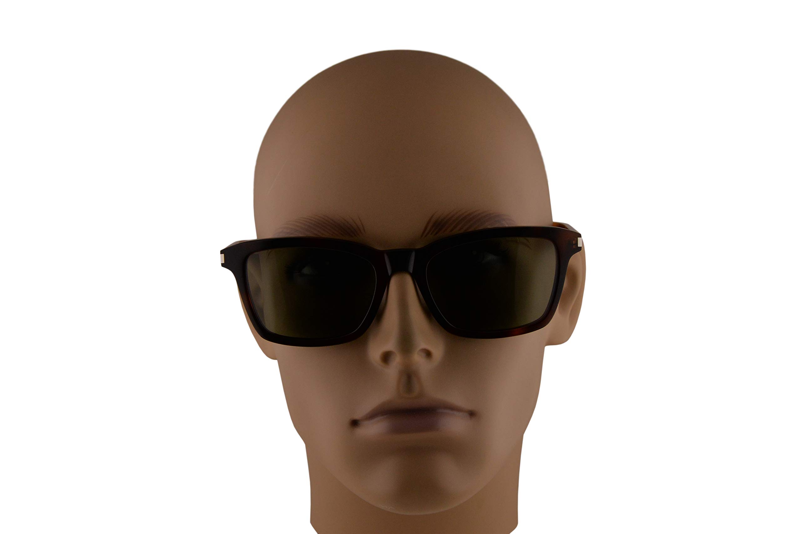 Saint Laurent SL283 Slim Sunglasses Havana w/Green Lens 52mm 003 SL 283