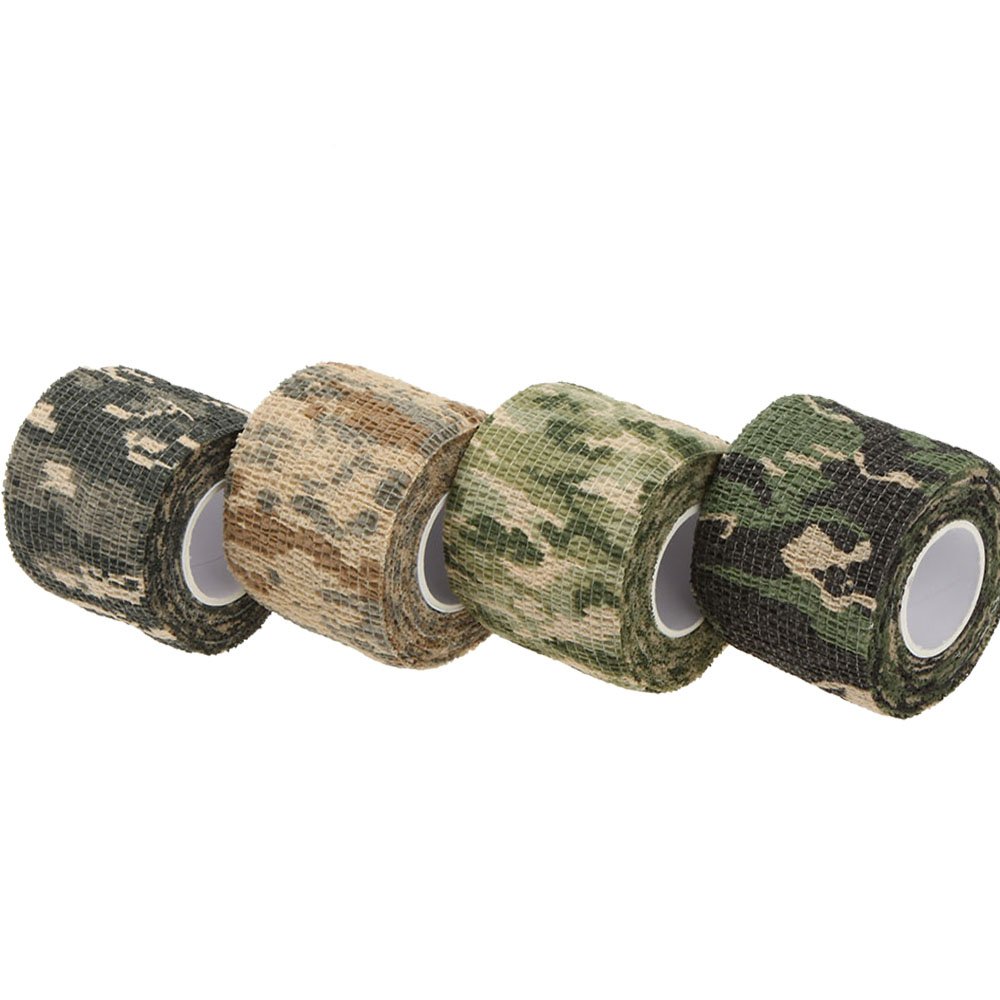 SEADESKY Camouflage Tape Wrap 5CM x 4.5M Camo Form (Pack of 3) (Camouflage1)