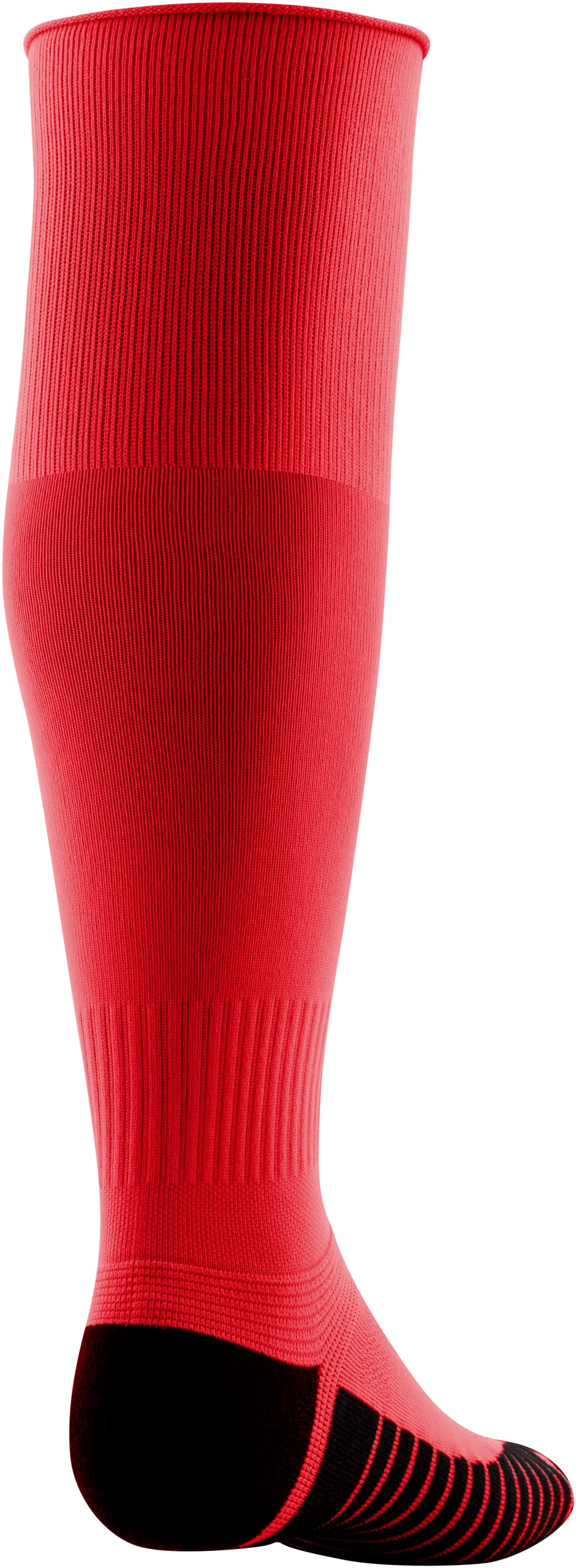 Under Armour Adult Soccer Over-The-Calf Socks, 1-Pair, Red/Black/White, Large
