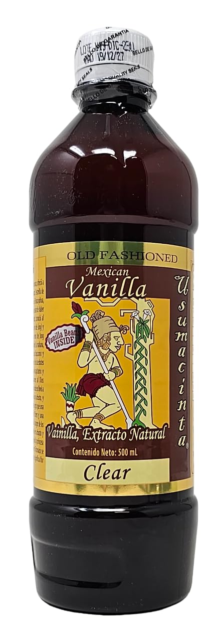Usumacinta Pure Mexican Vanilla, 16.8 Ounces, Clear