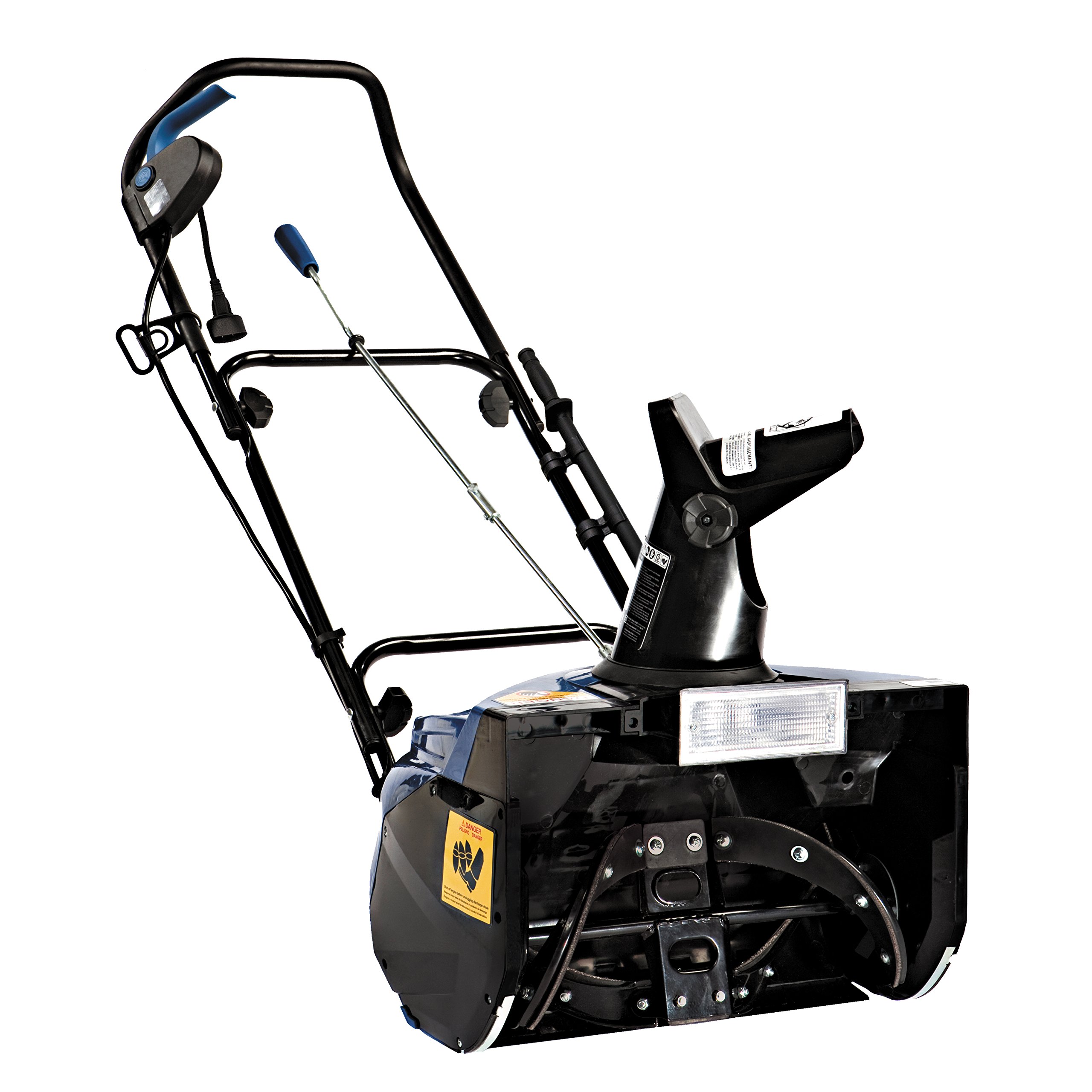 Snow Joe SJ623E-RM Electric Single Stage Snow Thrower, 18-Inch, 15 Amp Moto,| Headlights,Blue
