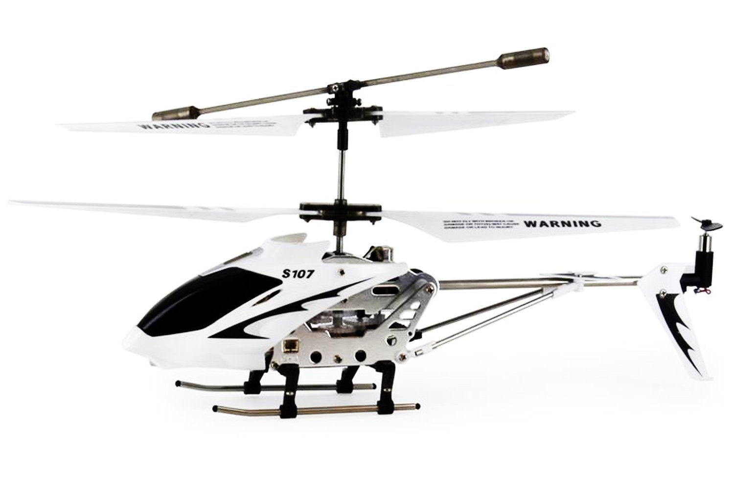 Syma S107G 3 Channel RC Helicopter with Gyro White and silver
