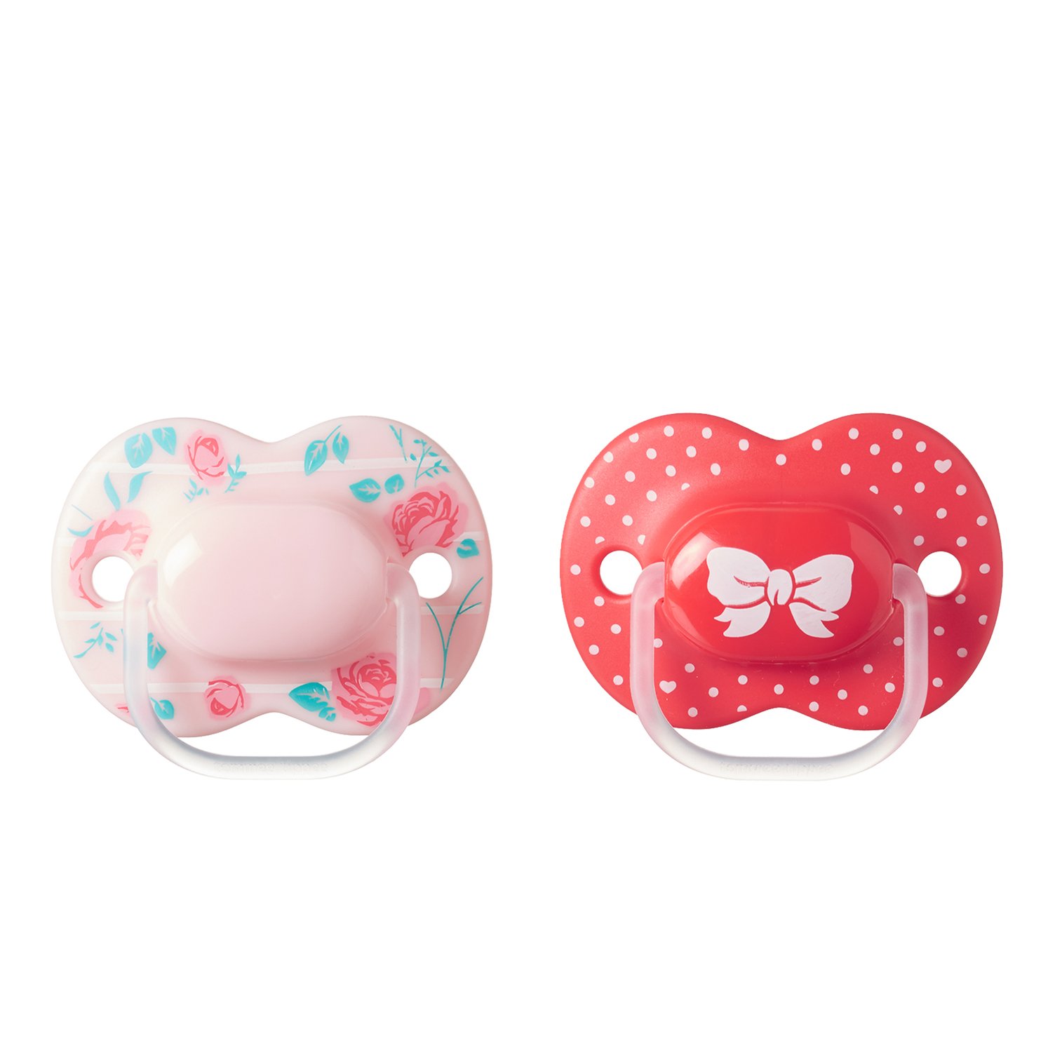 Tommee Tippee Little London Pacifiers, Symmetrical Design, BPA-Free Silicone Binkies, 6-18m, 2-Count (Styles May Vary)