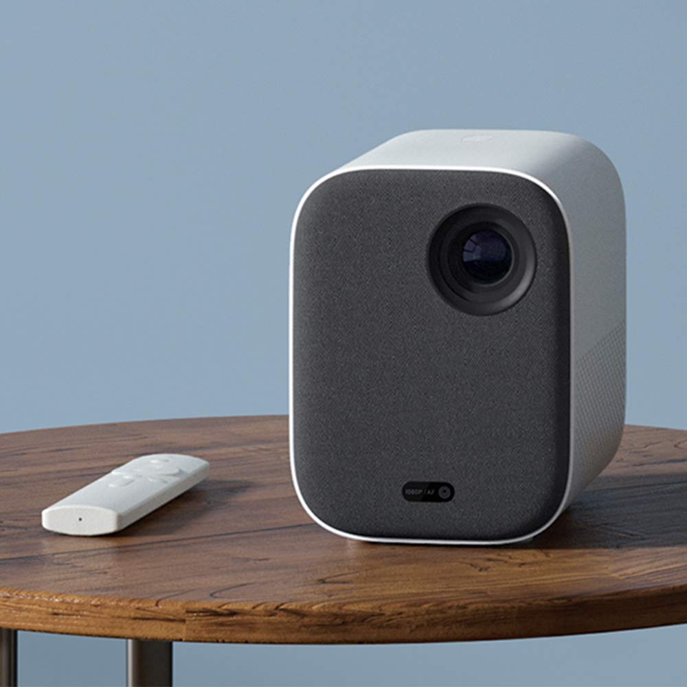 Xiaomi Mi Smart Compact Projector 1080P Full HD Resolution, Portable Home Theater Projector, Average 500 ANSI lumens, Totally Sealed Optical System, Large Integrated Sound Chamber