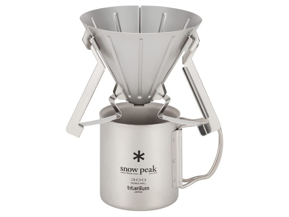 Snow Peak Field Barista Collapsible Coffee Dripper, Stainless Steel, CS-117