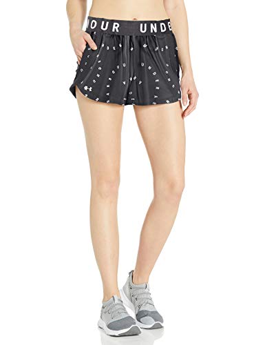 Under Armour Play Up 3.0 Print Workout Gym Short, Black (001)/White, Medium