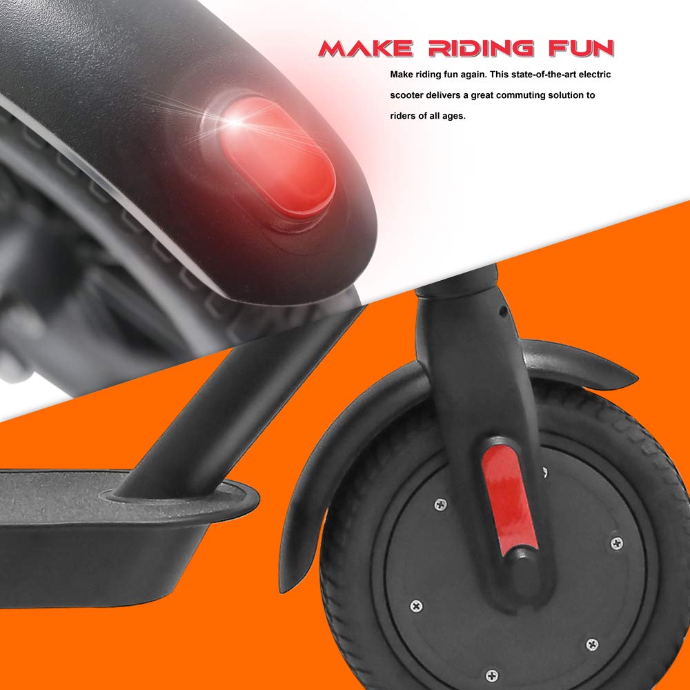 Smart High Power Electric Scooter Fold-able Lightweight Sturdy Frame Teenager Adult Outdoor Activities Communicate Schooling Camping (Black)