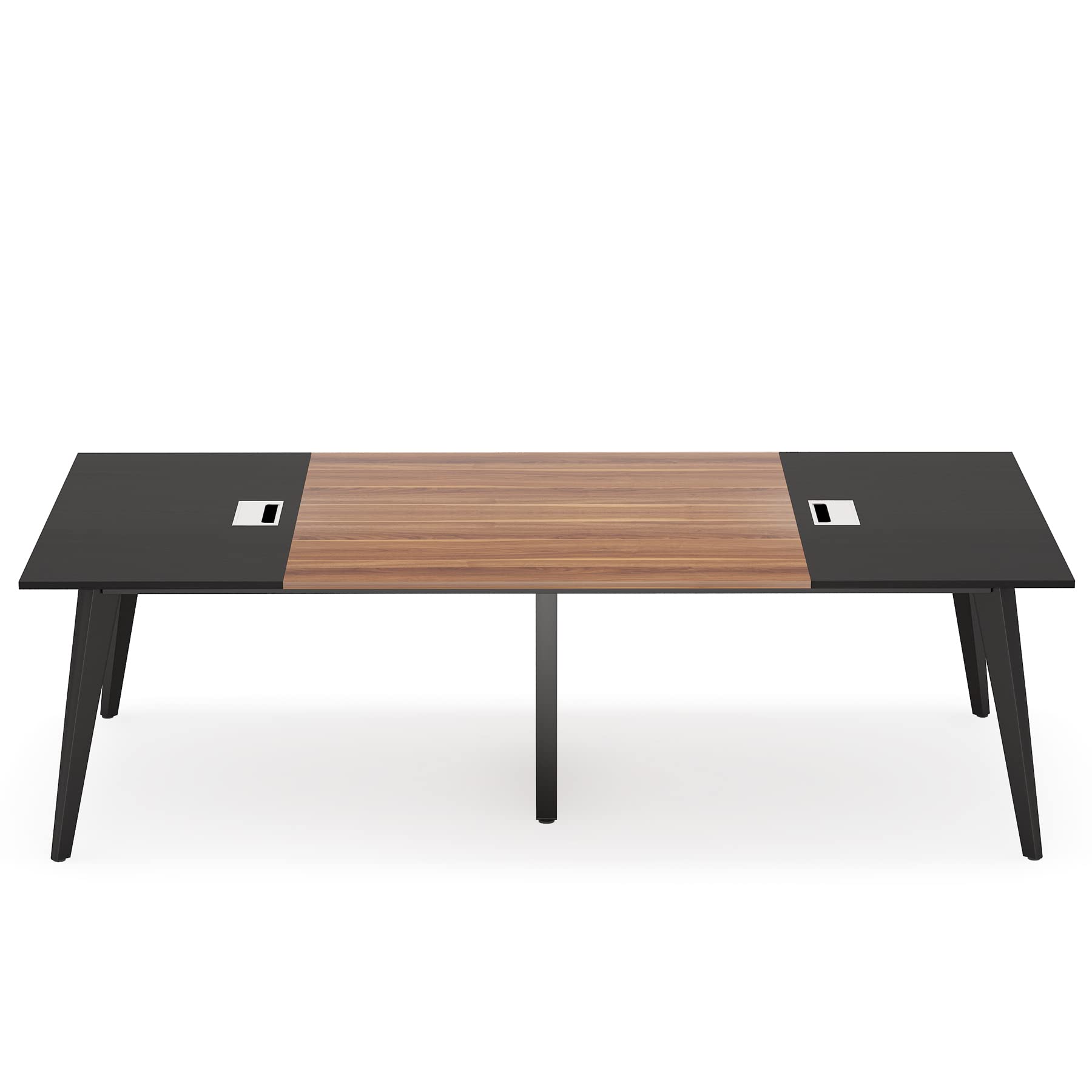 Tribesigns 8FT Conference Table, 94.5L x 47.2W inch Large Modern Meeting Table, Seminar Training Table with Grommet Holes for Office Conference Room