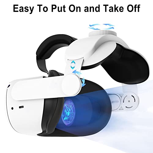通用 Durable and Lightweight Headband Head Strap Compatible with Oculus Quest 2 VR Headset Strap Comfortable Soft Touch Headset Strap