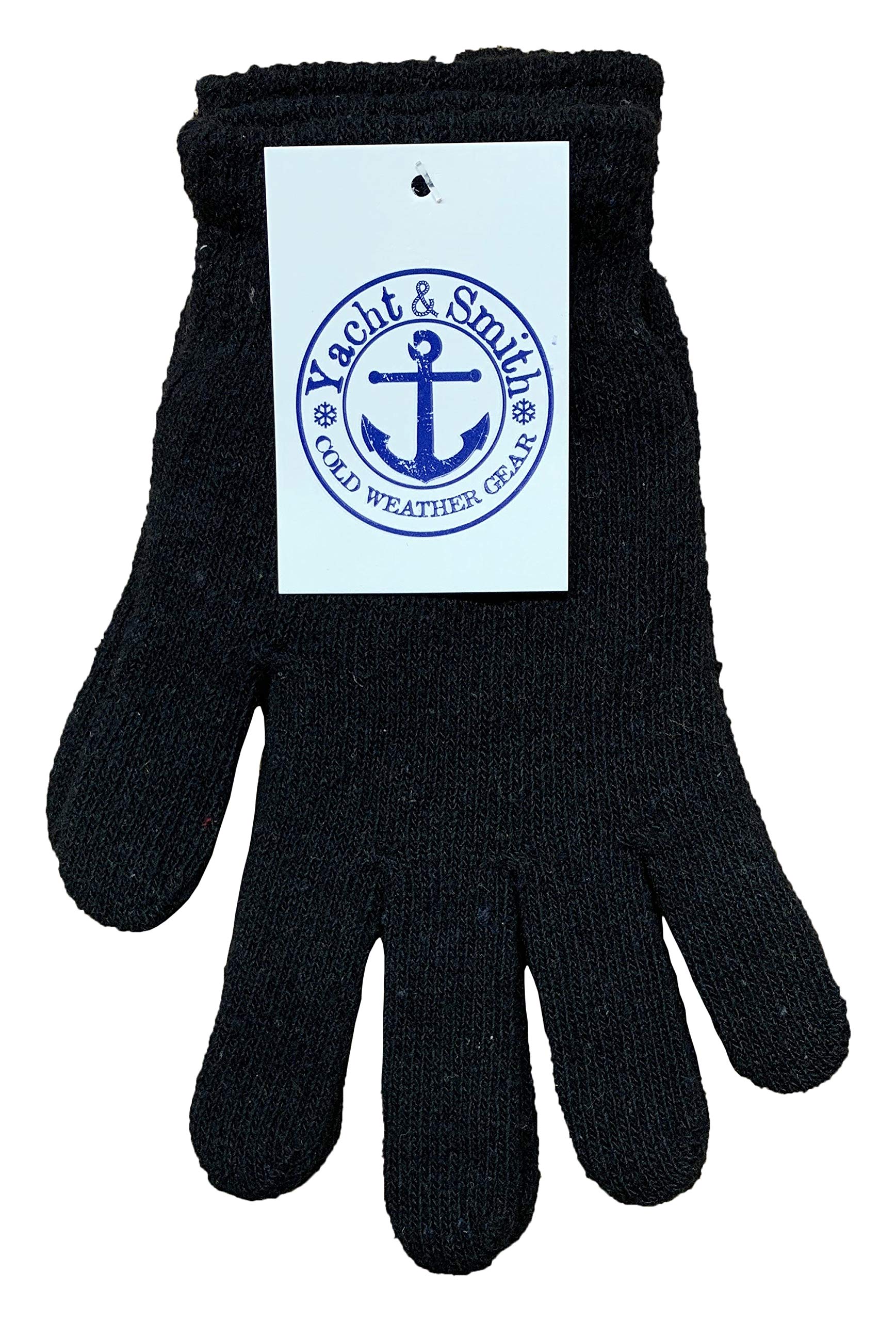 Yacht & Smith Wholesale Bulk Winter Magic Gloves Warm Brushed Interior, Stretchy Assorted Mens Womens