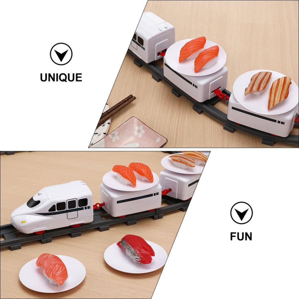 TOYANDONA 1 Set Toys Train Kids Toy Kids Plaything Plastic Sushi Small Tools to Rotate