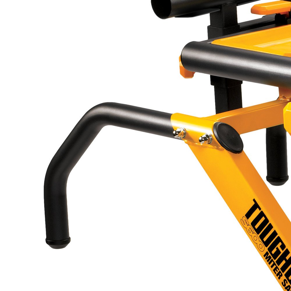 ToughBuilt - 10' Gravity Miter Saw Stand with Universal Tool Mounts - Easy Storage Folding Saw Stand with Rubber Tires - (TB-S600)
