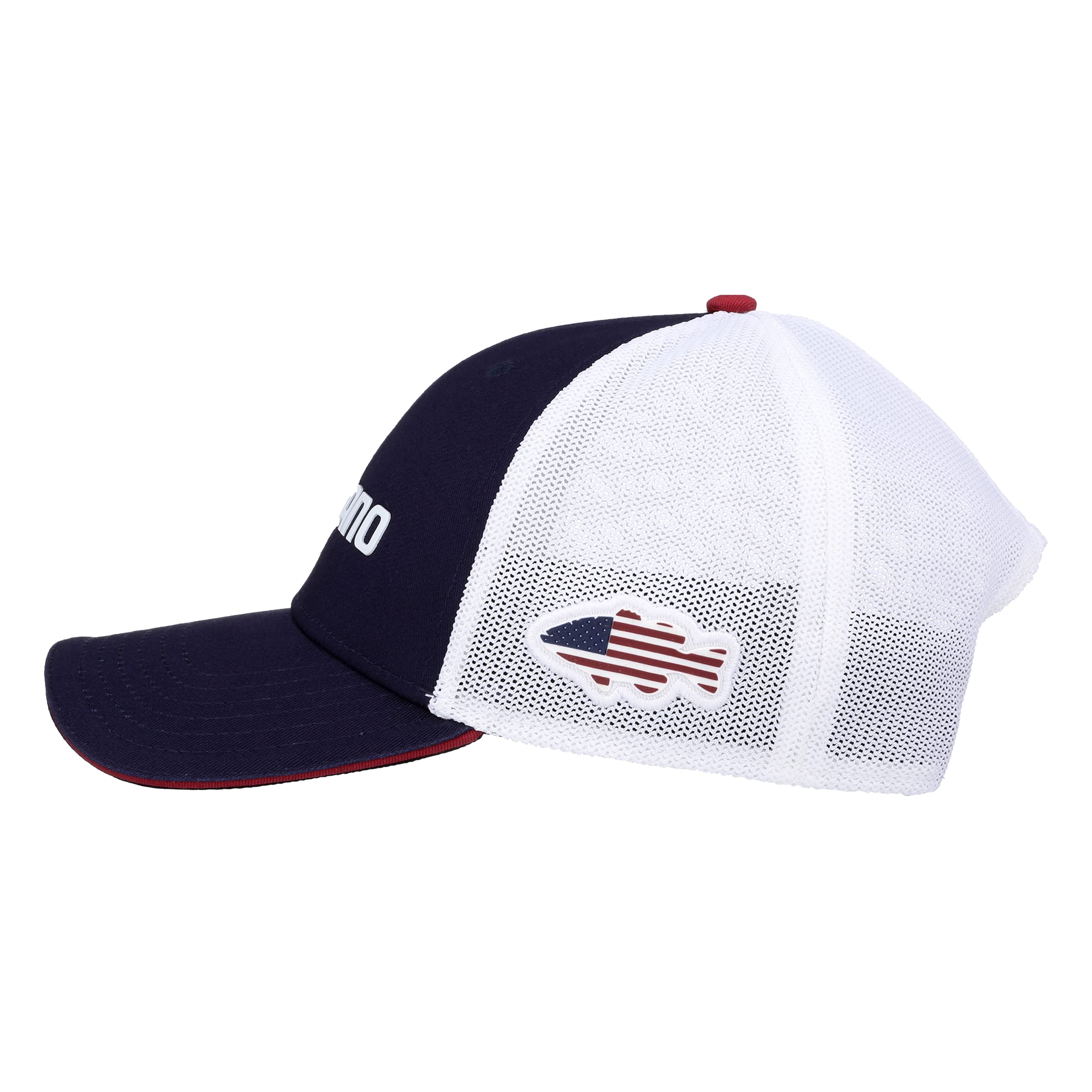 SHIMANO Fishing Keep America Fishing Cap - Navy, One Size Fits Most [AHATUSAKAFRWBBS]