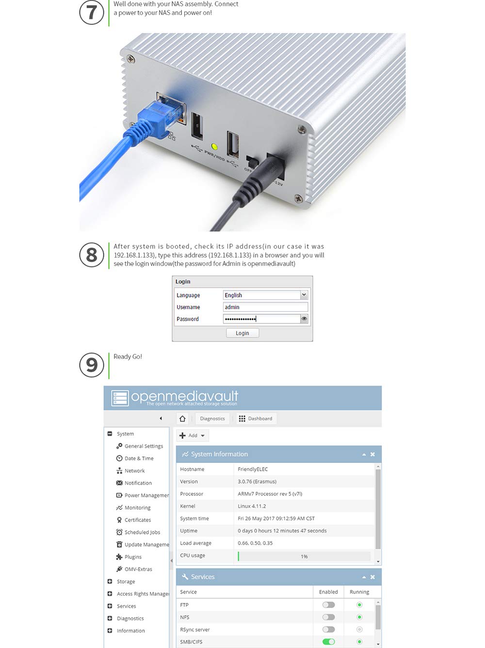 smartfly info DIY NAS Kit for NanoPi NEO&NEO2
