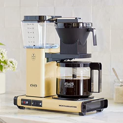 Technivorm Moccamaster 53927 KBGV 10-Cup Coffee Maker Butter Yellow, 40 Ounce, 1.25l